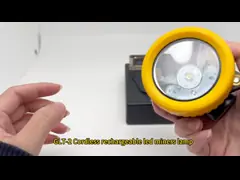 Lampada di copertura per miniere senza fili sotterranea a prova di esplosione 0,74W Casco per minatori