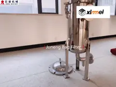 carbon steel / stainless steel bag filter ,cosmetic industry flexible operation