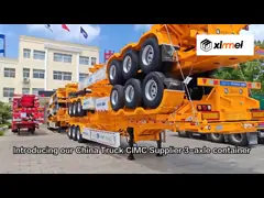 cimc axle 3-axis container chassis frames for heavy-duty truck trailers