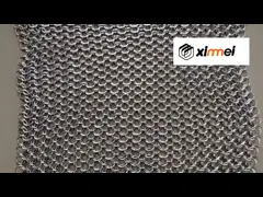 Aluminium 0,8 mm Drahtdurchmesser Kettenmal Vorhang Dekorationsring Metallnetz Exzellente Haltbarkeit und Flexibilität