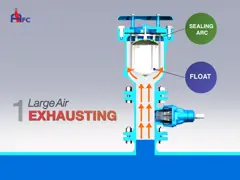 welding connection sewage air release valve with ansi standard