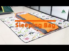 Schlafsäcke für 1 Person für Campingschlafsäcke für Motoren von farbiger Oranje-Rechteck