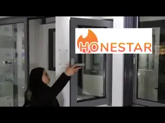 stainless steel hardware upvc casement window with excellent wind resistance