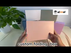custom logo rigid cardboard foldable magnetic gift box with matte lamination surface
