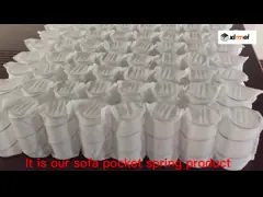 Steel Carbon Sofa Seat Cushions 1.8mm High Pocket Springs Compression For Furniture