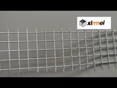 Silberfarbener Zaun 2*2cm Galvanisiertes Schweißnetz Rollen Kohlenstoffstahl