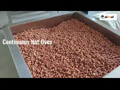 full automatic nuts roaster machine continuous 300kg/h peanut roasting equipment
