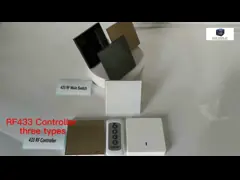 2gang Paste Switch 86*86*12mm Smart Home RF 433.92MHZ Interruptor Remoto com 3-50 pés de distância de transmissão