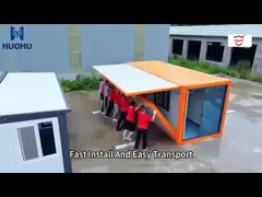 mini white villa 20ft expandable container house customized for countryside