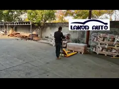 Transporte de mercadorias por veículos a mão com mini-paletes de 2 t, 3 t e 5 t