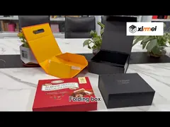 hot stamping logo magnetic folding box , gift packaging magnetic box customizable