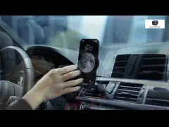 magnetic ultra thin car phone holder fan cooling wireless car charger