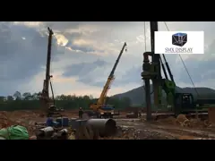 drilling depth 83m rotary pile machine diameter 2500mm torque 360 kn.m kr360c rotary piling rig