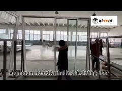 Sistema de puertas correderas de balcón de aluminio moderno