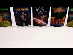 1/4 lb 1 pound plastic mylar bags custom smell proof child resistant plastic zipper lock