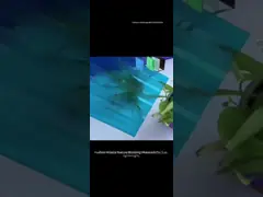 translucent and light-diffusing polycarbonate wave tiles for natural lighting and weather protection