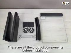 ハウス・ヴィラ 装飾 アルミガラス・レイル・システム バルストラード 階段レール オーダーメイド