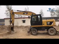 90% caterpillar m317d2 used wheel excavator with high quality and best performance for sale