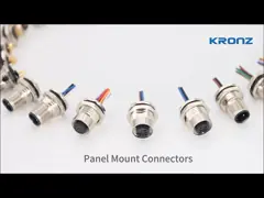 m12 connector socket panel aviation wire connector 5 pin electrical cable shielded