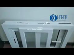 white upvc frame pvc sliding window heat insulation soundproof vinyl sliding windows