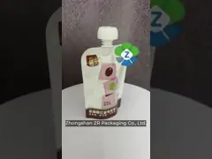 custom printed leak proof stand up spout pouch for retort food 121c-135c