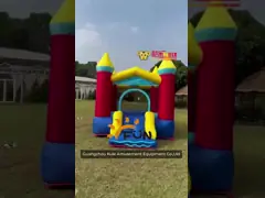 clown inflatable slide with elephant theme for children fun park