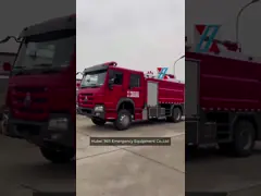 howo 8 ton foam fire truck 228kw 6x4 for fire fighting emergency rescue