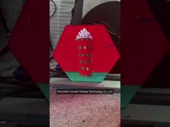 unique visual effects with customized special shaped hexagon led display p3.2
