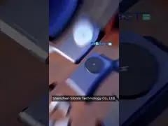 black 15w maximum output power foldable wireless charger 3 in 1 for portable phones