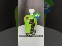 temperature resistant leak proof stand up  retort spout packaging pouch