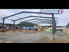 prefab large span steel building basketball court / steel building space frame structure