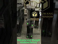 villa push pull curtain wall window transparent aluminium window sliding frame