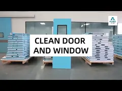 Porta in acciaio ermetico camera pulita porta a dondolo in acciaio per laboratorio ospedaliero