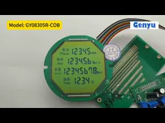 2.36インチセグメントLCDディスプレイ 丸いSTNLCDディスプレイ バックライトなし