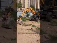 Good Condition 6 Ton Used Excavator Hyundai Wheel Excavator 60VS On Sale