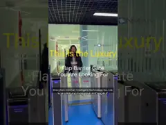 biometric flap barrier handicap turnstile entry systems for high end place