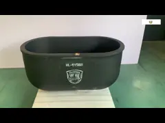 fast thermal condcutivity oval type crucible metal melting silicon graphite carbide