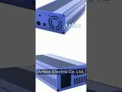 Korrosionsbeständigkeit Pulverbeschichtung Schwarze Wandmontage Aluminium Gehäuse Box für Stromverteilsysteme 51mm Breite