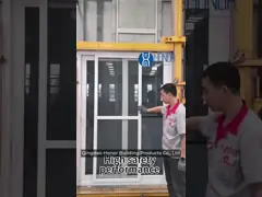 custommized commercial sliding glass entry doors double glass exterior pvc door