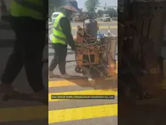 battery driving thermoplastic road convex line marking machine