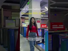 rfid high efficiency access control pedestrian barrier gate fast speed swing turnstile