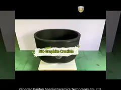 melting graphite clay crucible cylindrical chemical resistant for metallurgical processes