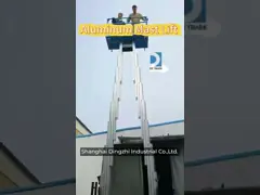 16m telescopic lift platform two mast hydraulic elevated work platform