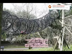 tube shape wire rope mesh diameter 500mm length 25m