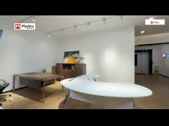 white snow mountain table and metal feet , staff executive modern office workstation desk