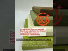 Spazi di fascia alta Suono pannello acustico per un'esperienza acustica unica Assorbimento acustico ignifero offre un'esperienza eccellente