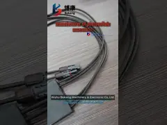 태양광 PV 태양 전지 커넥터 TUV UL 인증 IP68 등급 선택 전선 크기