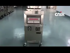 Pannello elettrico di computer digitale con filtrazione dell'olio Una pentola Due cestini Aprire frigorifero