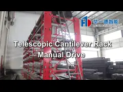 manual telescopic cantilever rack for long materials warehouse storage racking