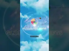 customized single metal color cap logo design for round keyring loop round shape